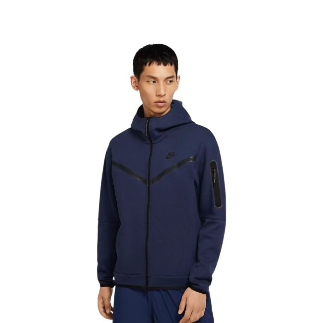 Poleron Nike Tech Fleece Full Zip Midnight Navy/Black – Jorniex